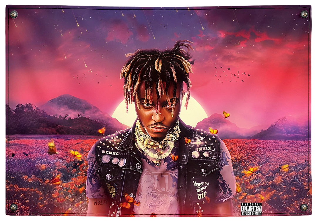 Juice WRLD Tapestry Flag | Pink Matter